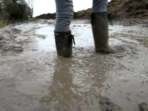 wellies in mud 3 - YouTube