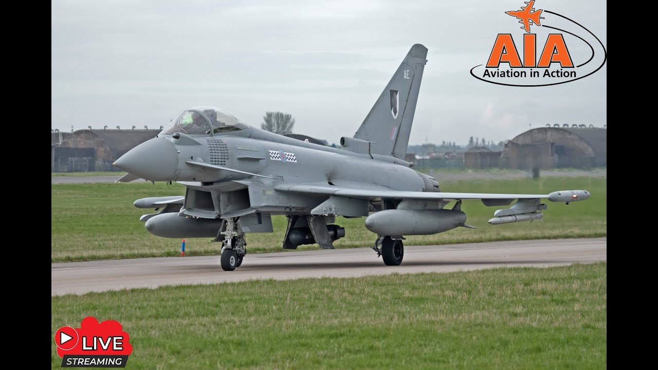 RAF Coningsby Typhoon Eurofighter Action Up Close - YouTube