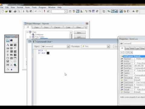 Instalacion y creacion de base de datos y tablas en Visual fox-pro ...