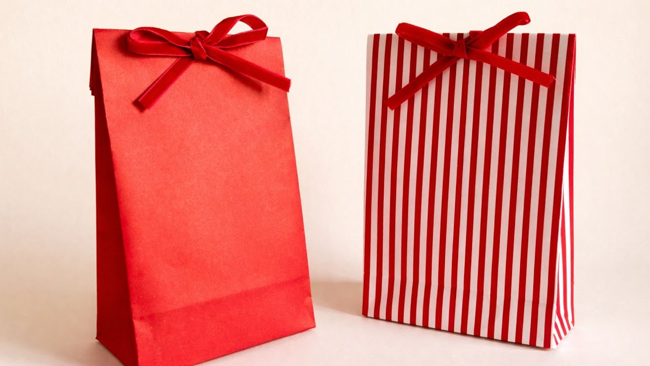 No need to buy Birthday Gift bag, I show you how to make your own from ...