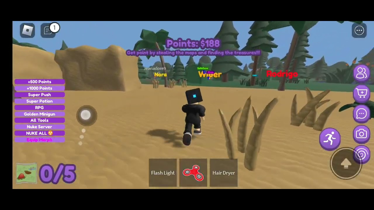 Rolblox Hungry Dora game play with my brother - YouTube