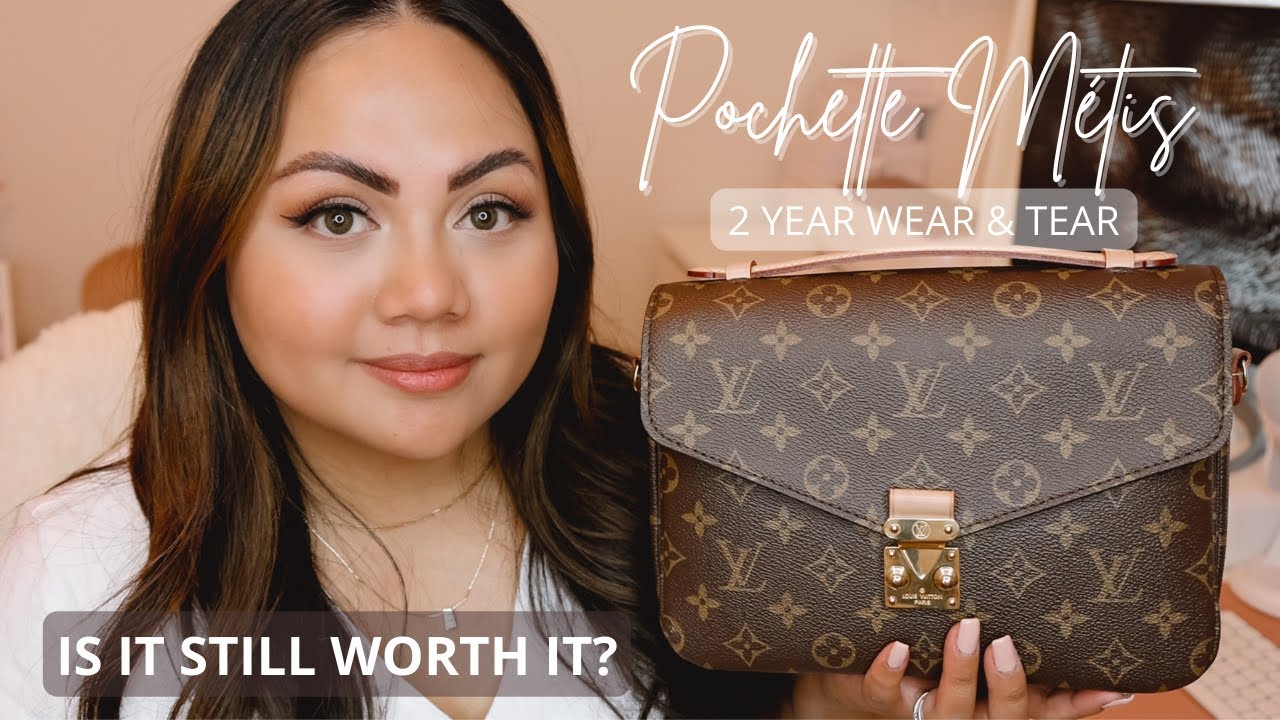 LOUIS VUITTON POCHETTE METIS | 2 YEAR WEAR & TEAR REVIEW - YouTube