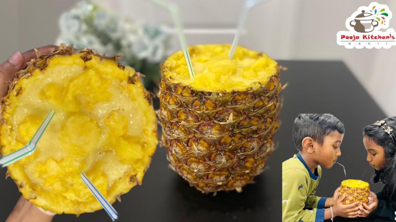 Pineapple Juice | Pineapple Smoothie | अनानास का जूस | Best Pineapple Juice Recipe | Summer ...
