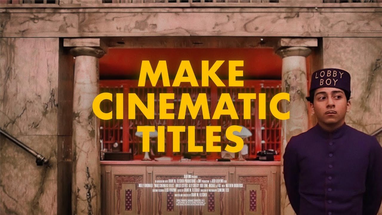 How To Create CINEMATIC Titles - YouTube
