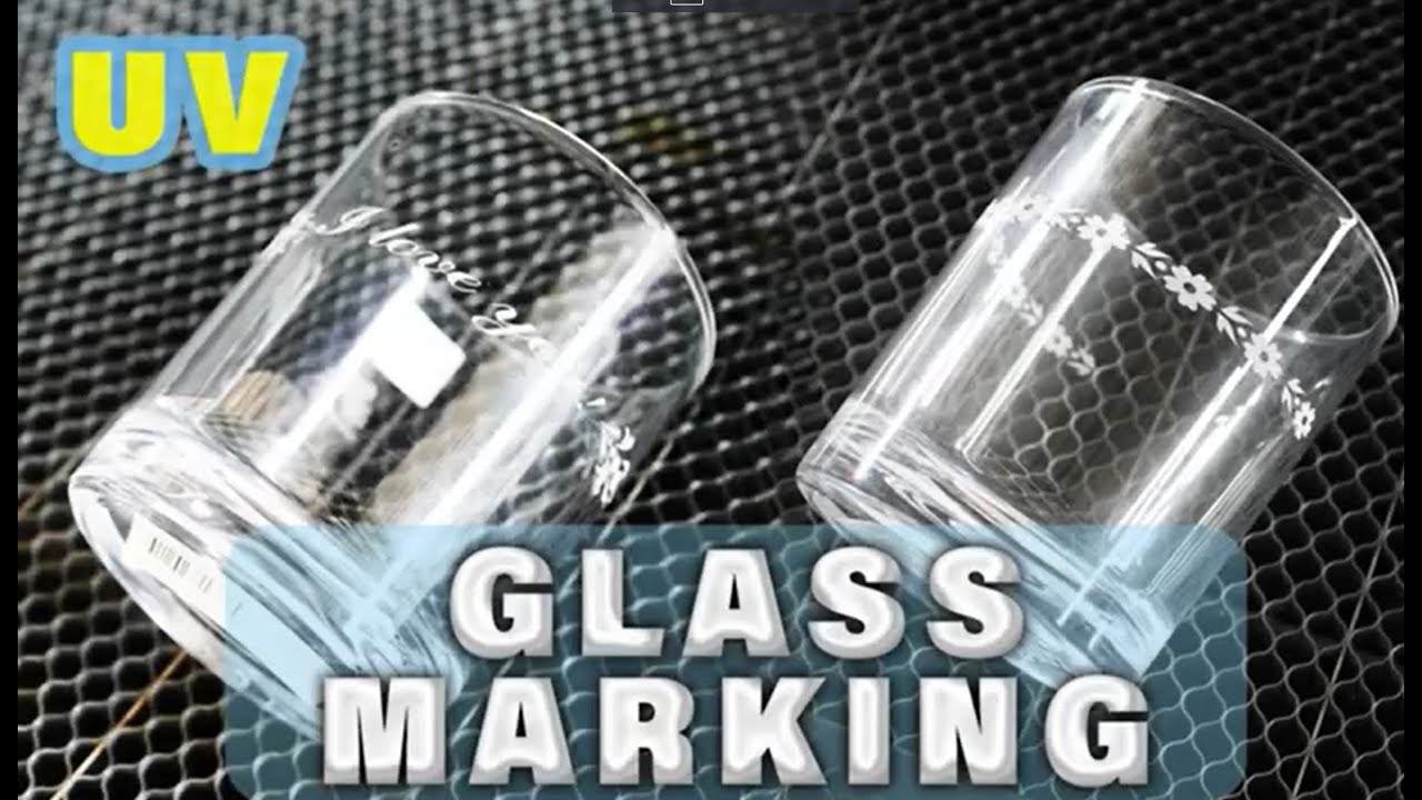 355NM UV Laser Marking on Glass Cup - YouTube