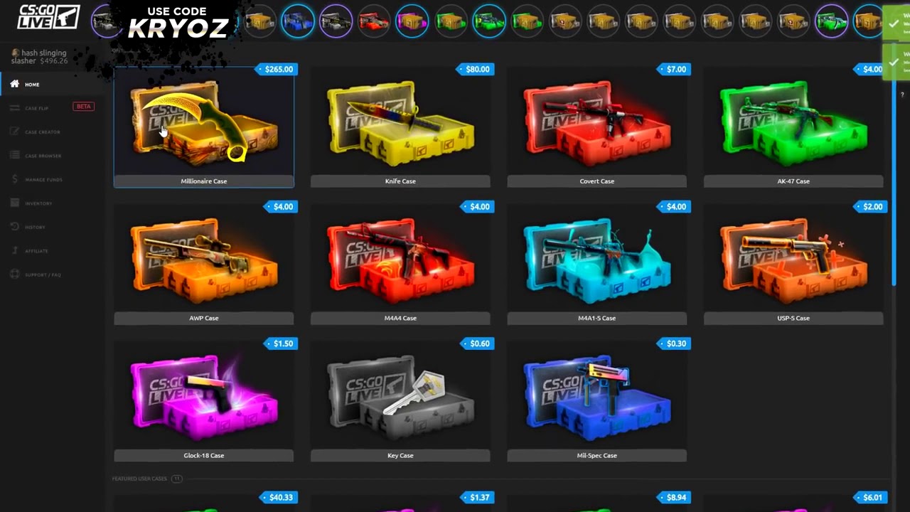 Kryoz - BECOMING A MILLIONAIRE (Case Opening) [reupload] - YouTube