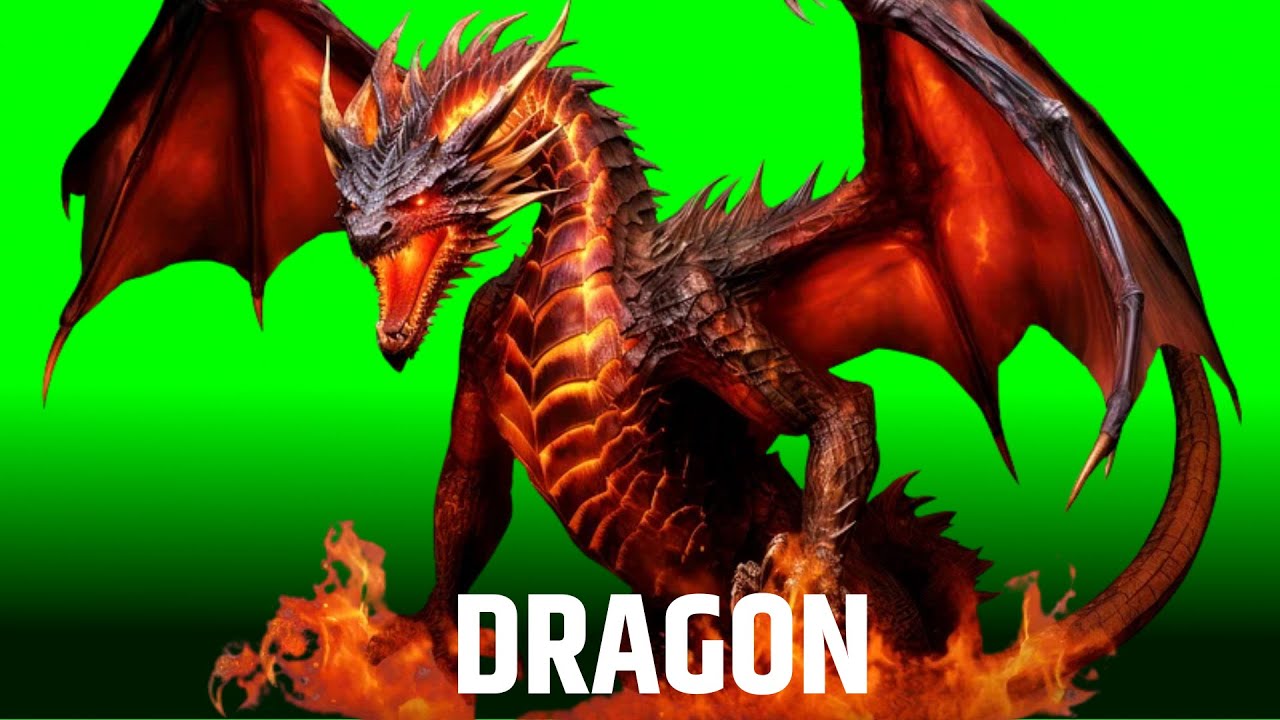 Dragon Green Screen Video || Green Screen || Chroma Key || Content For ...