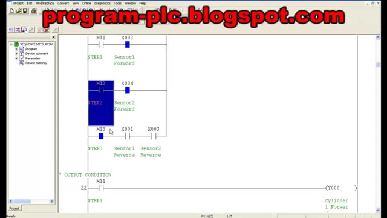 Standard Sequence Programming for Mitsubishi PLC - YouTube