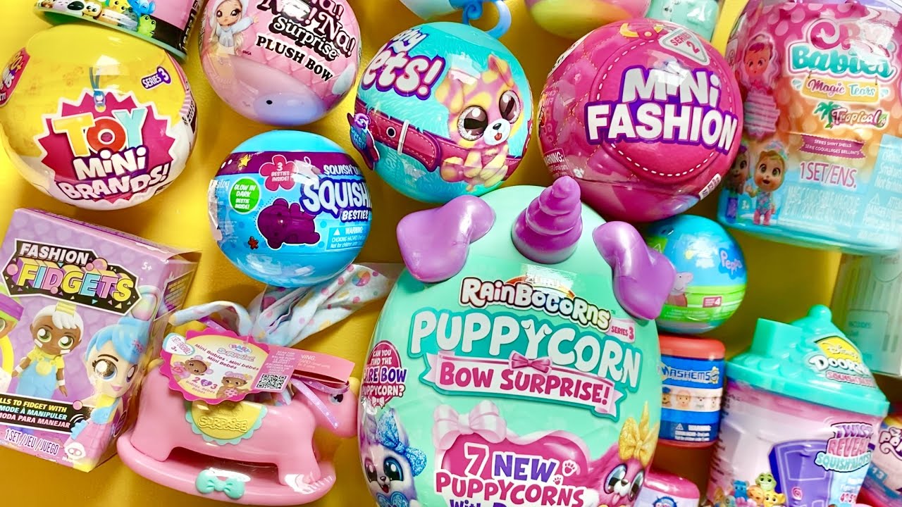 Unboxing so many Blind Bags! HUGE Unboxing NO Talking Video - YouTube