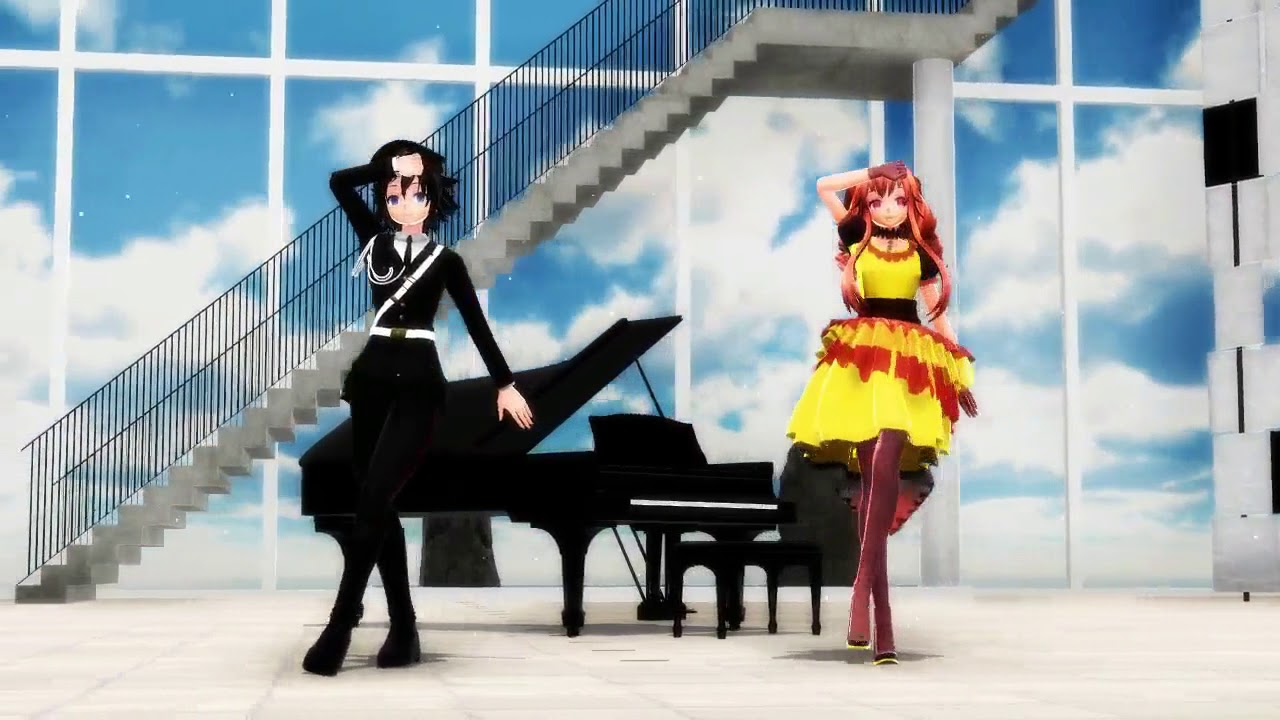[MMD] Otsukimi Recital [Star Pointer - Yukio & Aki] - YouTube