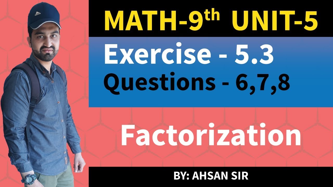class 9 math chapter 5 exercise 5.3 Q6, Q7, Q8 - YouTube