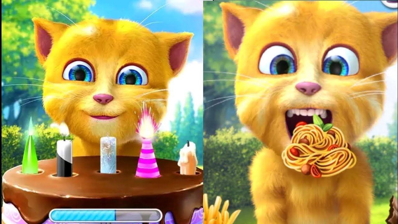 Talking Ginger Goes Camping… And Gets Scared by His Own Shadow! ⛺😱 ...
