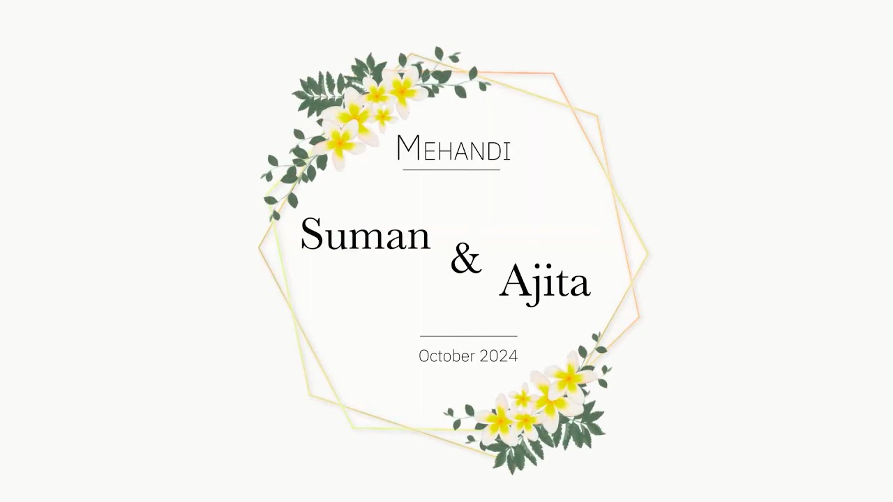 "The Mehendi Celebration Of Ajita And Suman" - YouTube