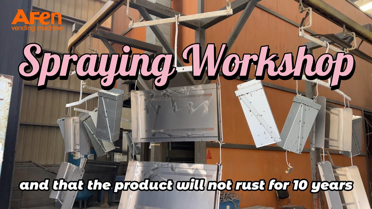 Vending Machine Factory Exploration——Spraying Workshop - YouTube