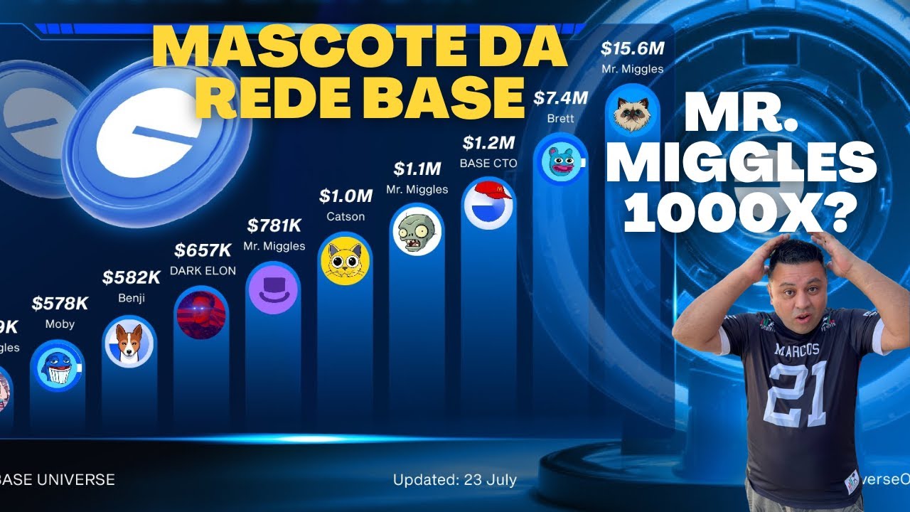 MR MIGGLES TOKEN MEME MASCOTE DA REDE BASE POSSIVEL 1000X, VOLUME MUITO ...