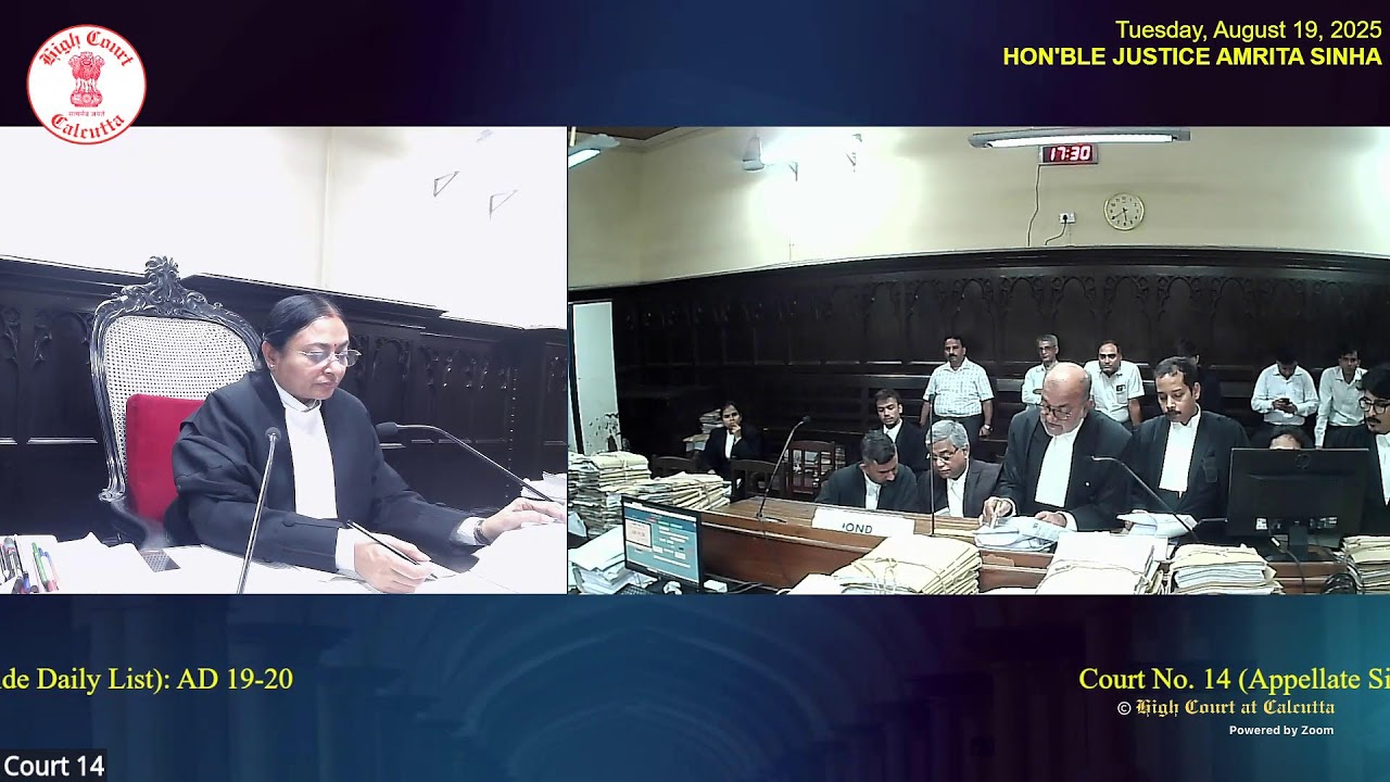19 August 2025 | Court No.14 | Live Streaming of the Court proceedings ...