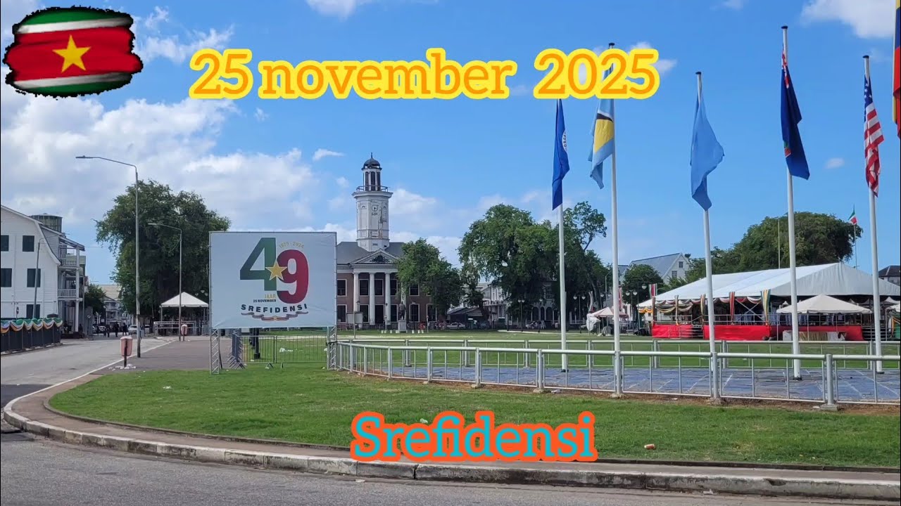 25 november 2024 sfeerbeelden Srefidensi Suriname - YouTube