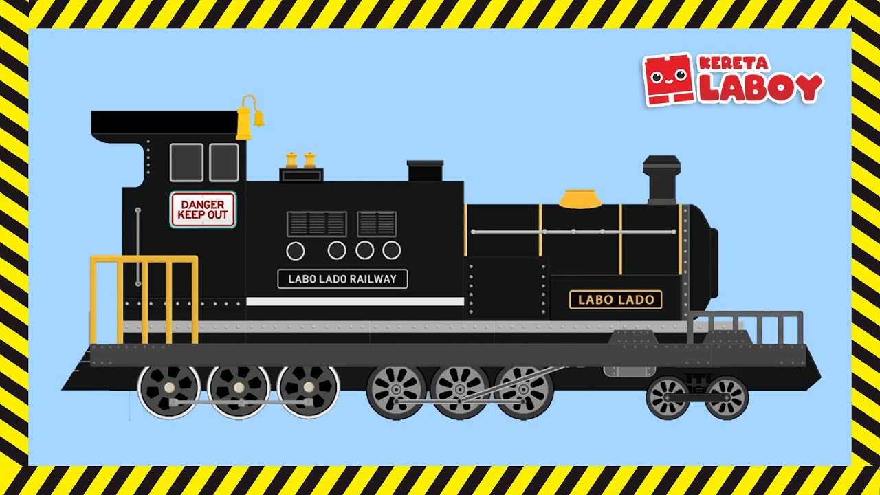 Build a Black Pacific Locomotive Steam Train | Labo Brick Train #111 ...