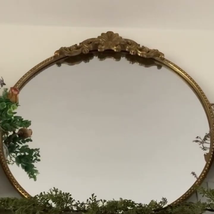 Round Gleaming Primrose Mirror | French Gold Ornate Filigree - YouTube
