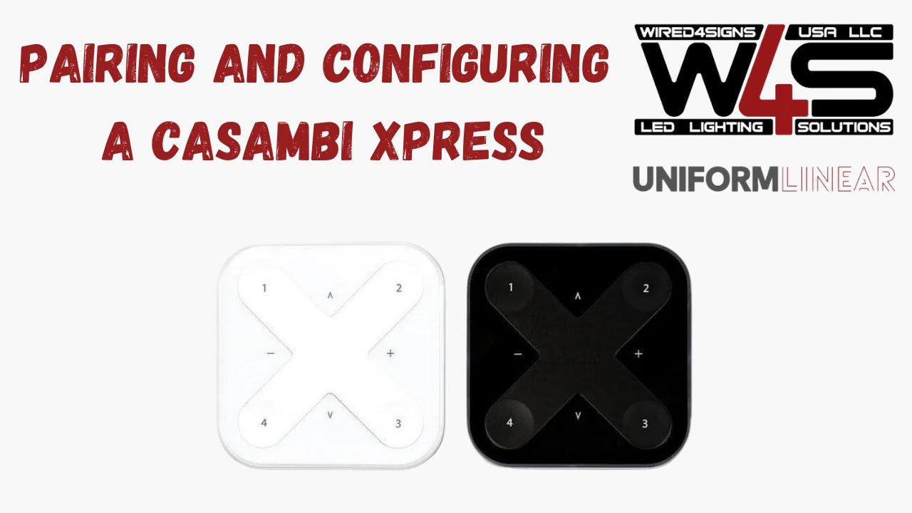 Casambi Tutorials - Pairing and Configuring a Casambi Xpress - YouTube