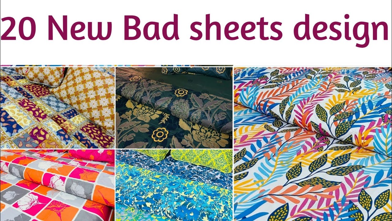 Latest most beautiful parenting full size bad sheets with set's Saman ...