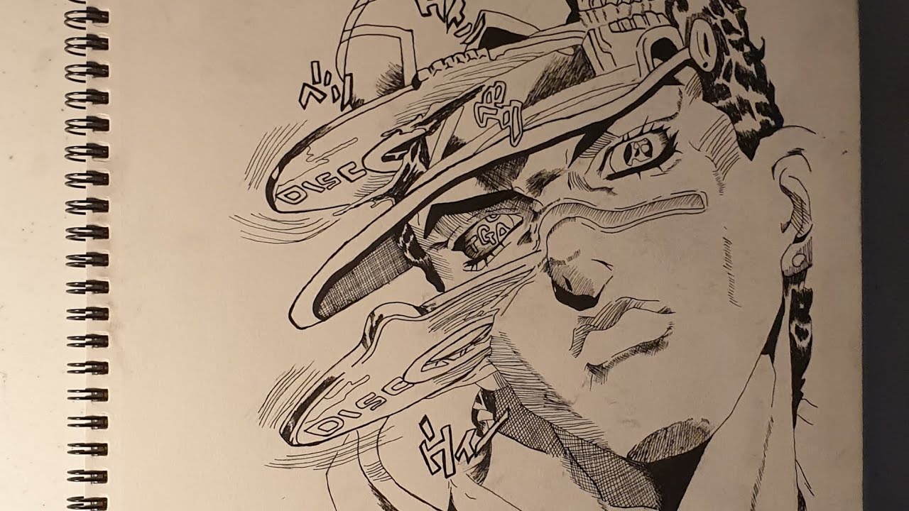 Jotaro Kujo dmanga panel drawing - YouTube
