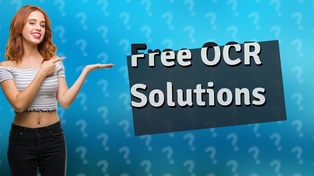 How can I do OCR for free? - YouTube