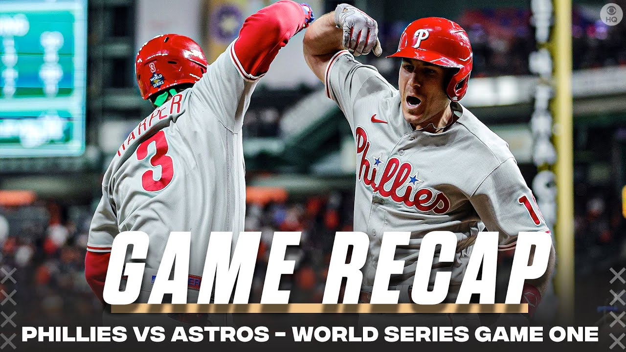 Phillies COME BACK & WIN On the Road Against Astros in Game One of ...