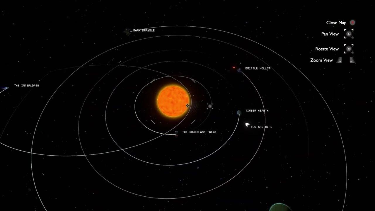 You can see the orbital probe cannon shot on the map in Outer Wilds ...