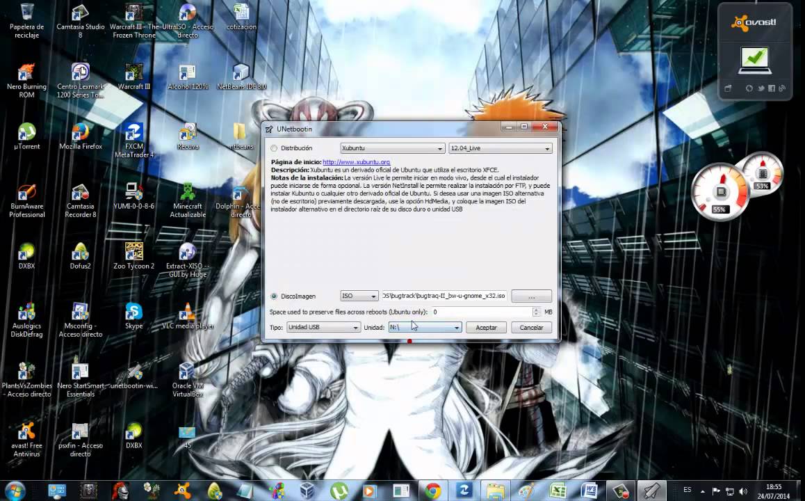 Como instalar bugtraq en usb en español (unetbooting) pendrive - YouTube