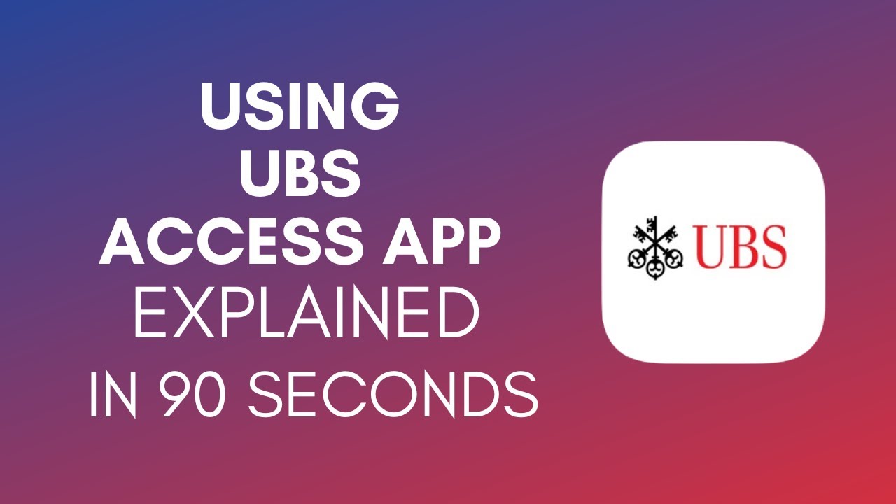 How To Use UBS Access App? (2024) - YouTube