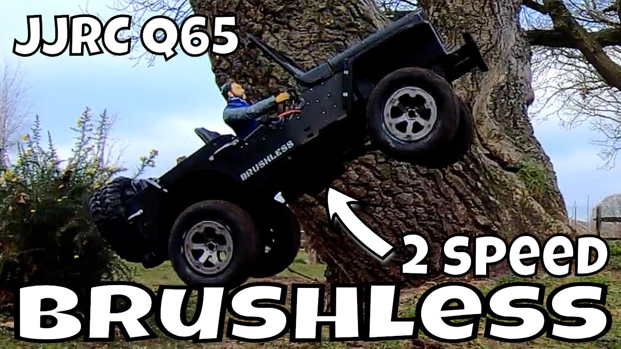 Brushless JJRC Q65 RC Willys Jeep. WPL 2 Speed Gearbox. Fast! - YouTube