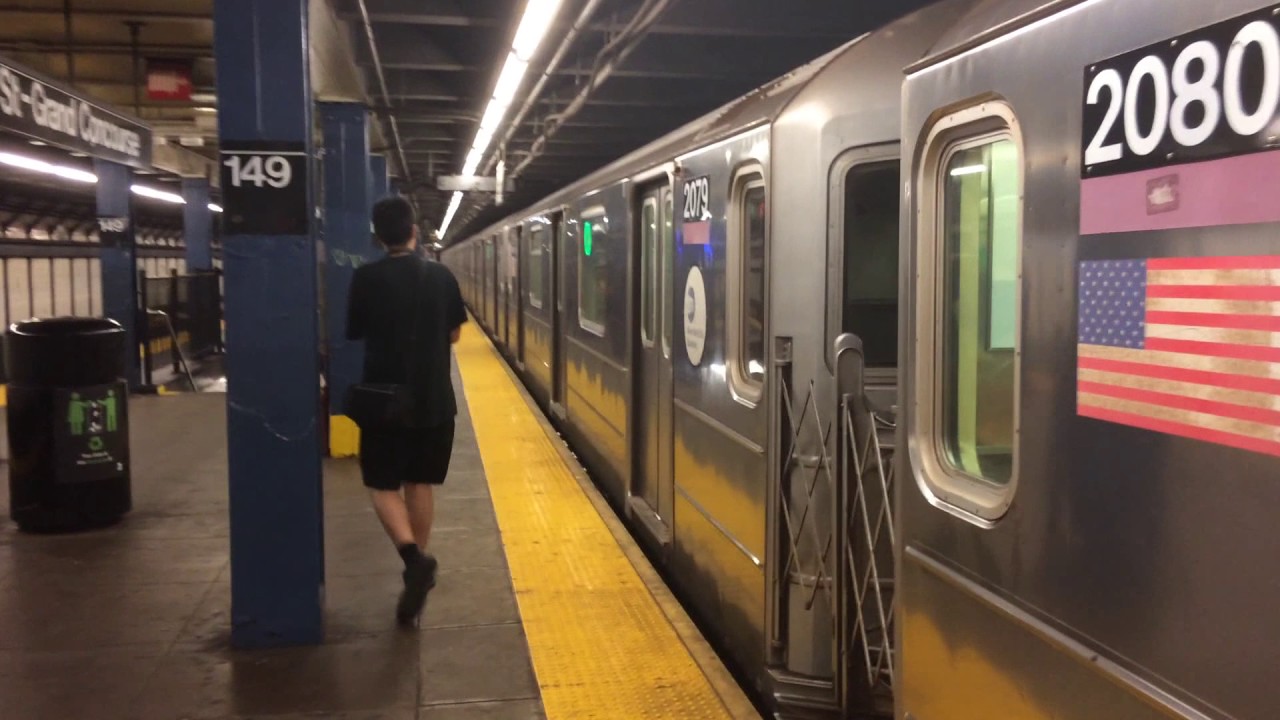 R142 and R62A 6 trains terminating at 149th Street-Grand Concourse ...