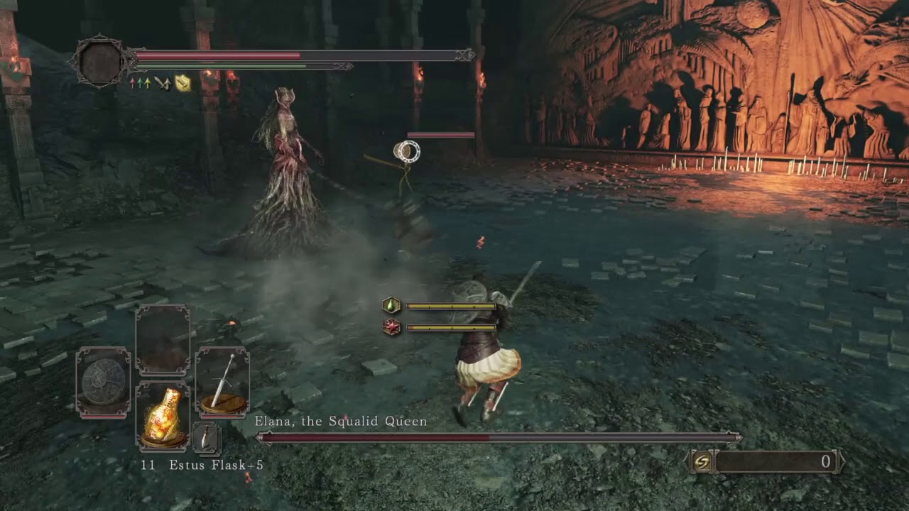 Dark Souls Boss II #33 - Elana, the Squalid Queen - YouTube