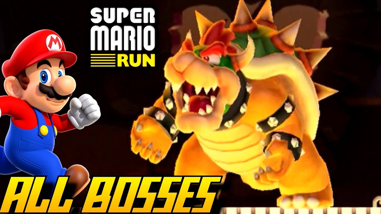 Super Mario Run - ALL Bosses - YouTube