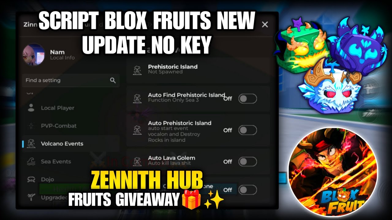 SCRIPT BLOX FRUITS NO KEY "BETTER THAN REDZ" AUTO TRIAL V4, SEA EVENTS ...
