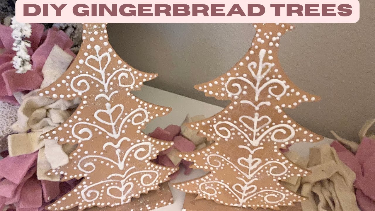 DIY GINGERBREAD TRESS ($3) w/ Dollar Tree items & tutorial | # ...