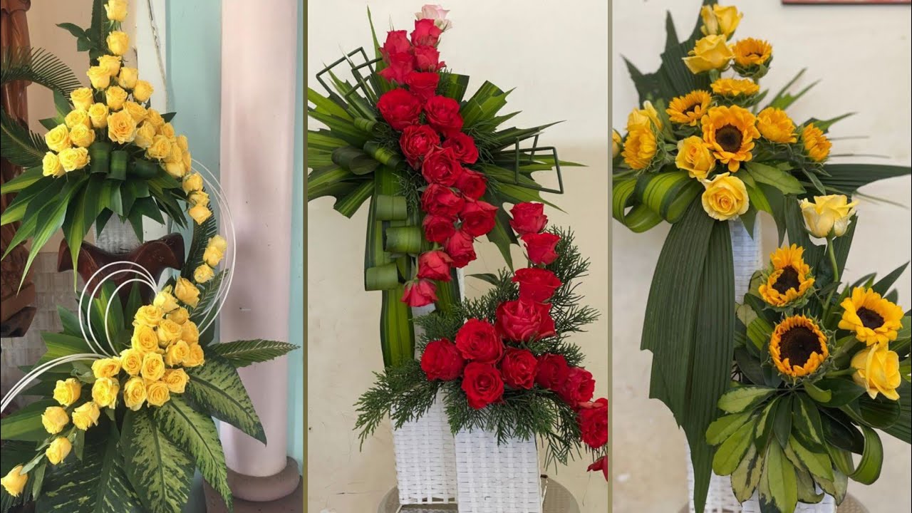so beautiful fresh flower decoration ideas - YouTube