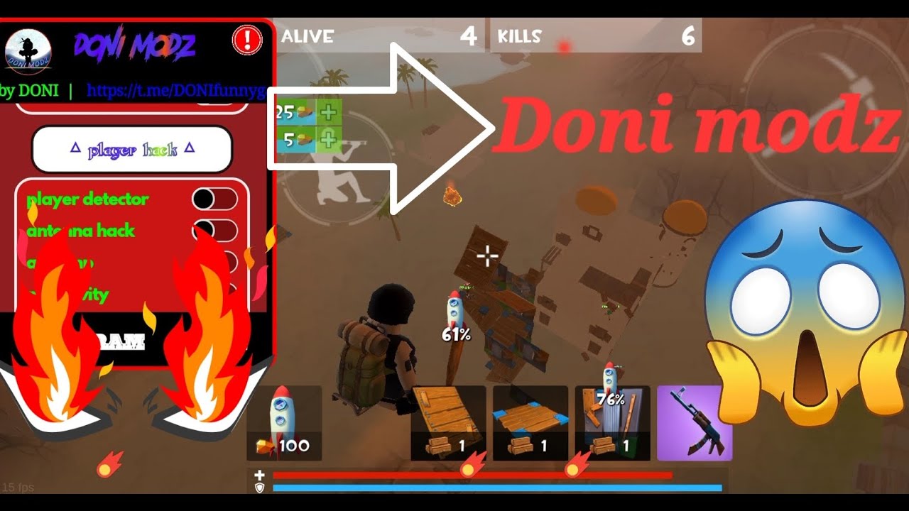 Rocket royale hack gamplay using doni modz.😱😱🤯#rocketroyalegameplay ...