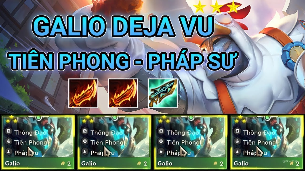 GALIO DEJA VU TIÊN PHONG - PHÁP SƯ ĐƯỢC BUFF PB 14.20B QUẠT BAY LOBBY ...