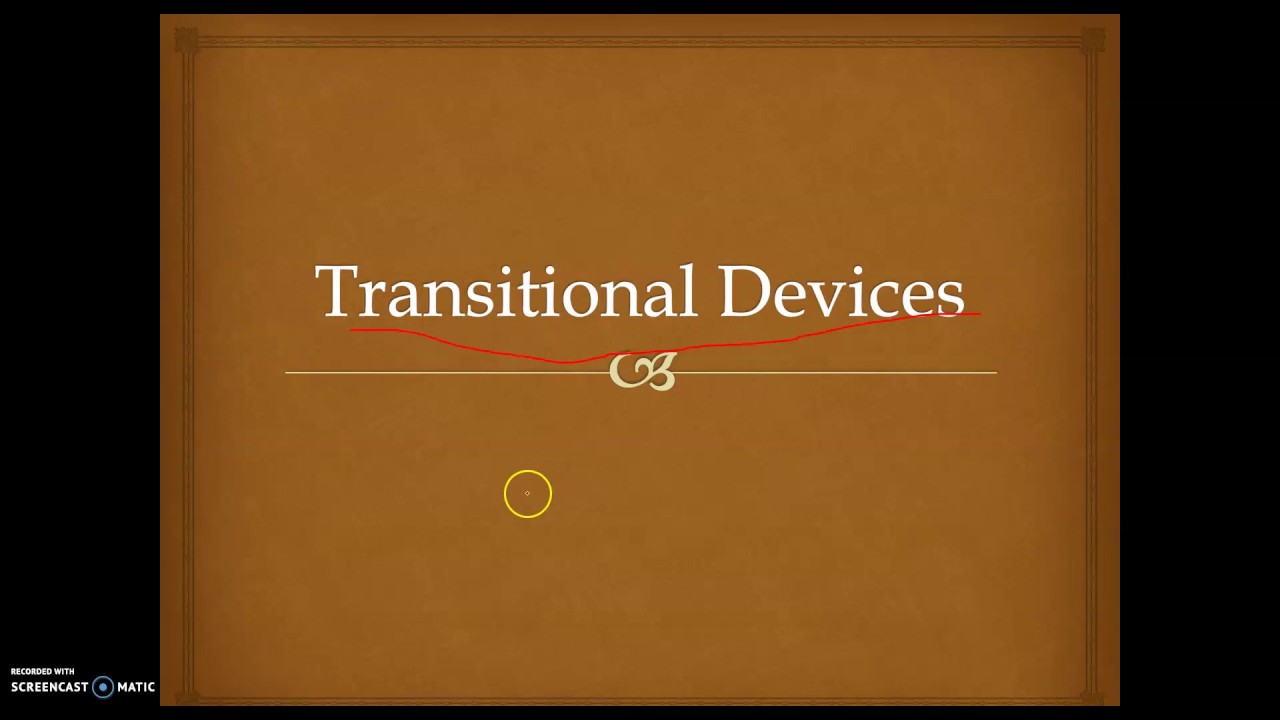 Transitional Devices - YouTube