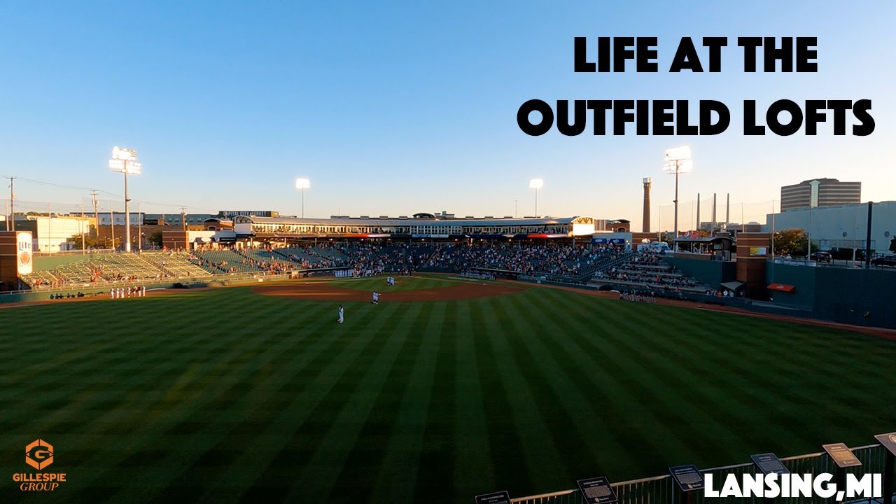 LIFE AT THE OUTFIELD LOFTS | LANSING, MI | LUGNUTS STADIUM - YouTube