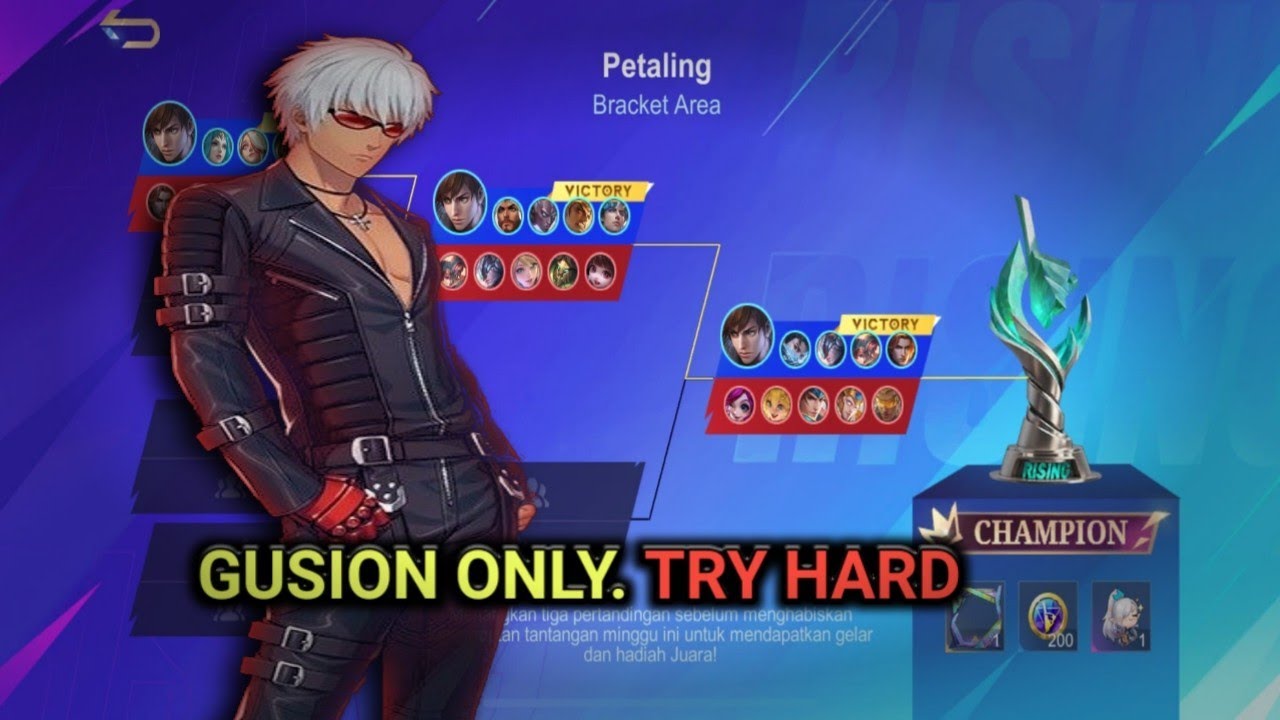 GUSION K' KOF SKIN FINALLY BACK IN SOLO MLBB RISING LEAGUE !! 🔥 - YouTube