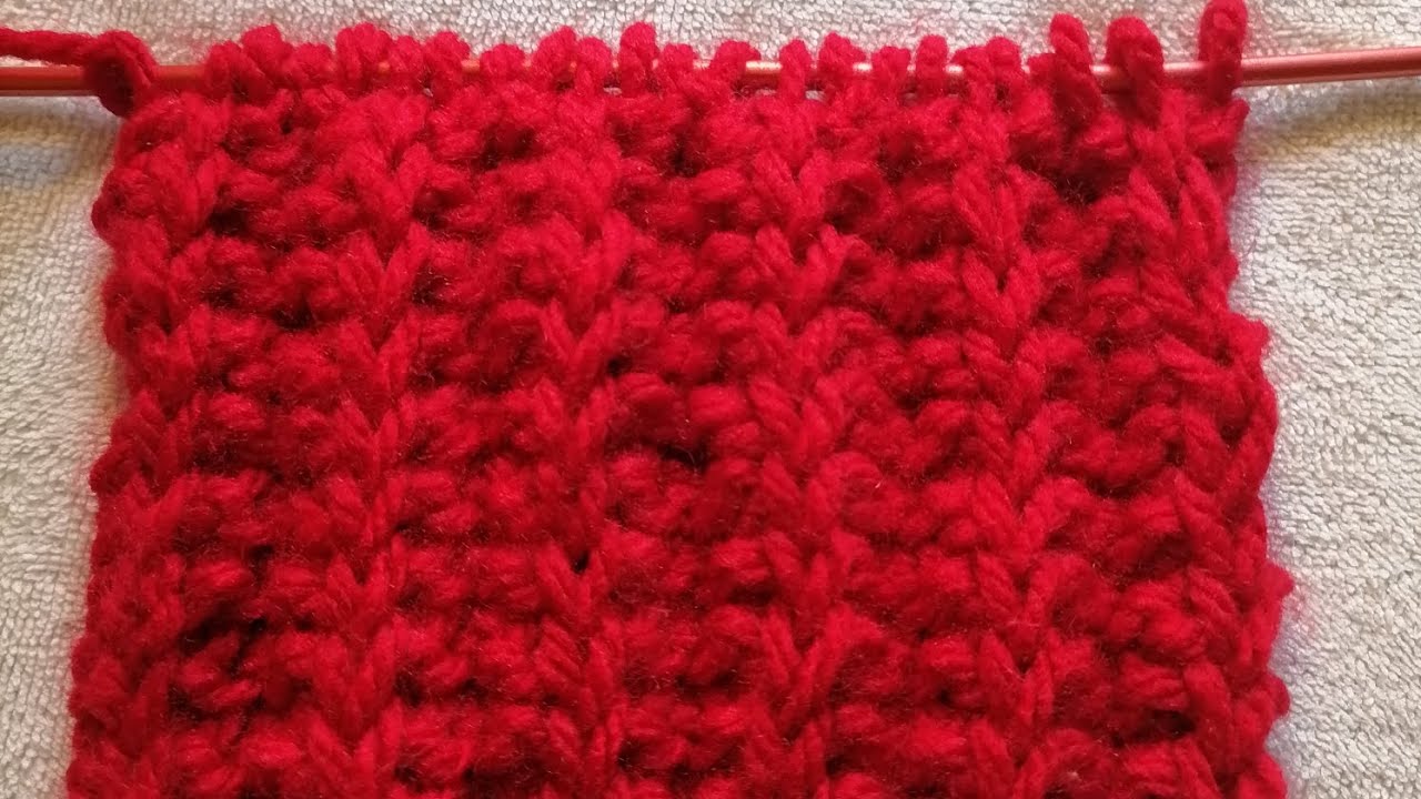 Gorgeous & easy two row repeat knitting pattern. Please subscribe to my ...