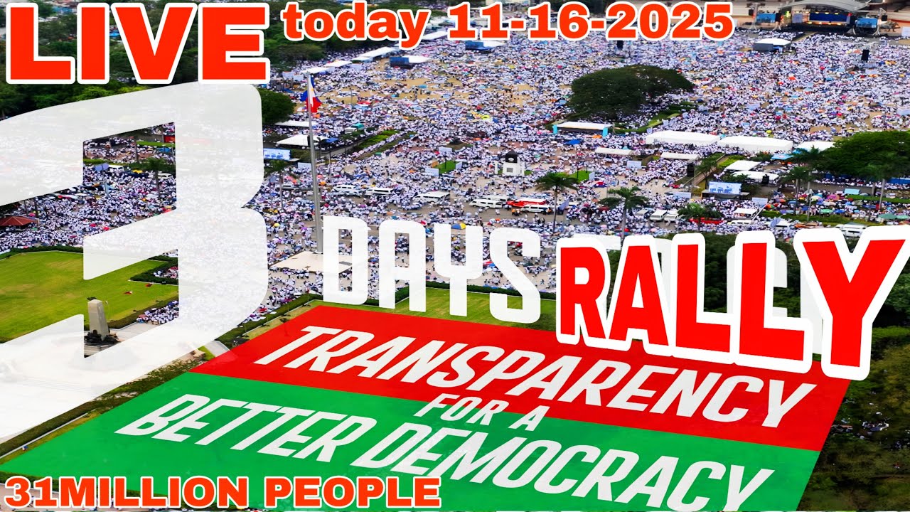 LIVE TODAY LUNETA MANILA PHILIPPINES MASSIVE RALLY KUNTRA SA CORRUPTION ...