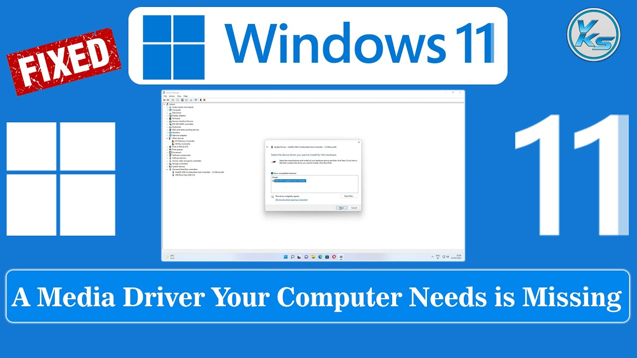 How To Fix A Media Driver Your Computer Needs is Missing in Windows 11 ...