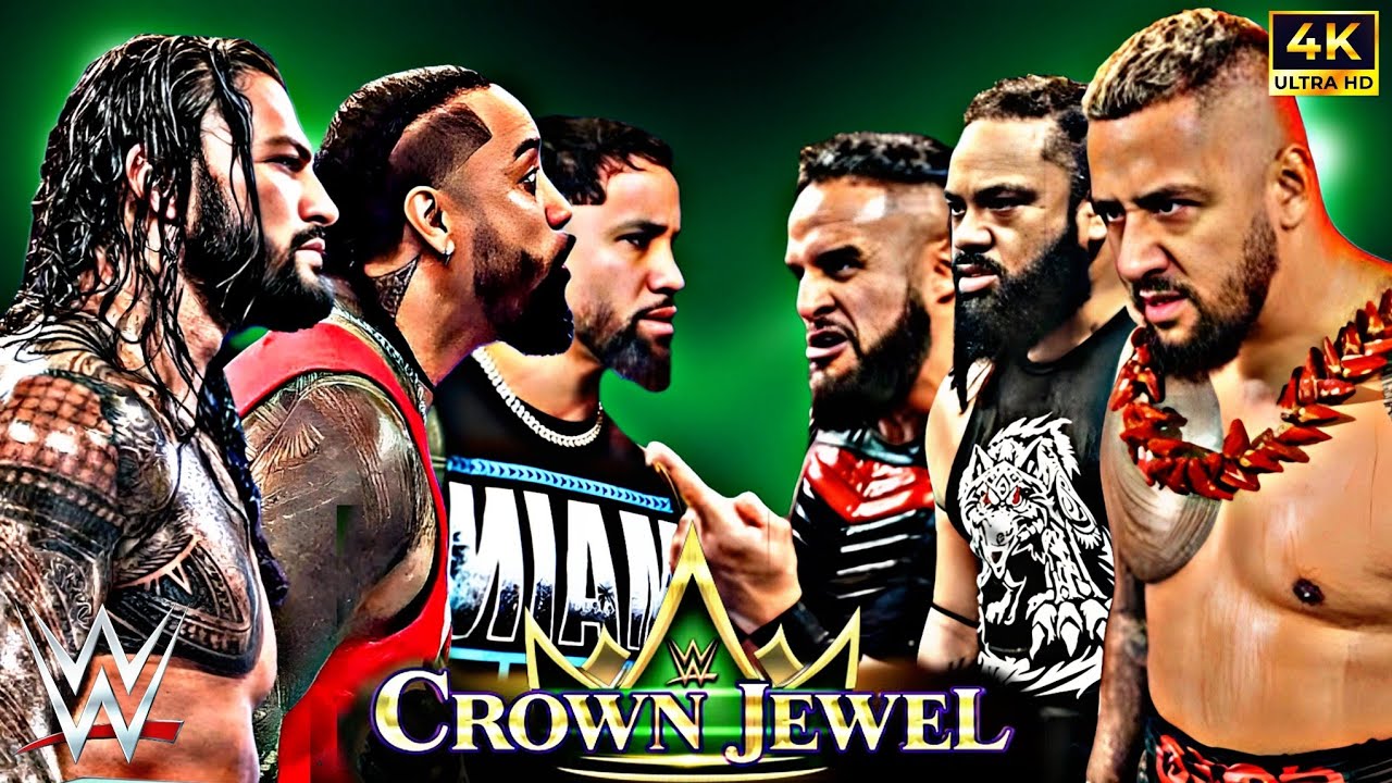 Bloodline vs Bloodline Full Match | WWE Crown Jewel 2024 - YouTube