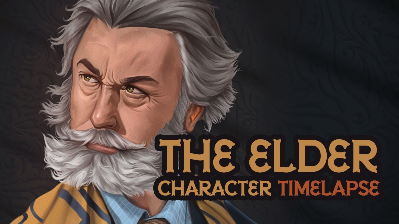The Elder - Speedpainting / Character Portrait 03 - YouTube