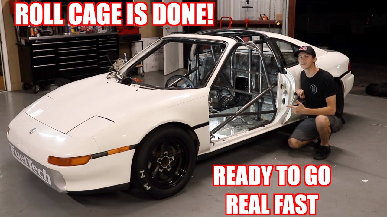 The New 25.1 Cert Roll Cage In The Mr2 Is DONE! - YouTube