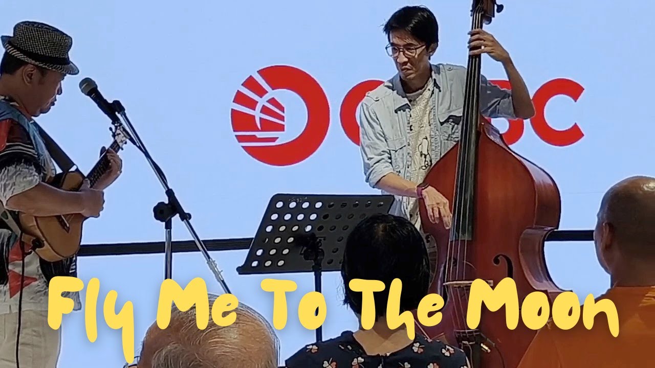 Fly Me To the Moon - Daniel Purnomo Ukulele, Fabian Lee Bass Live Music ...